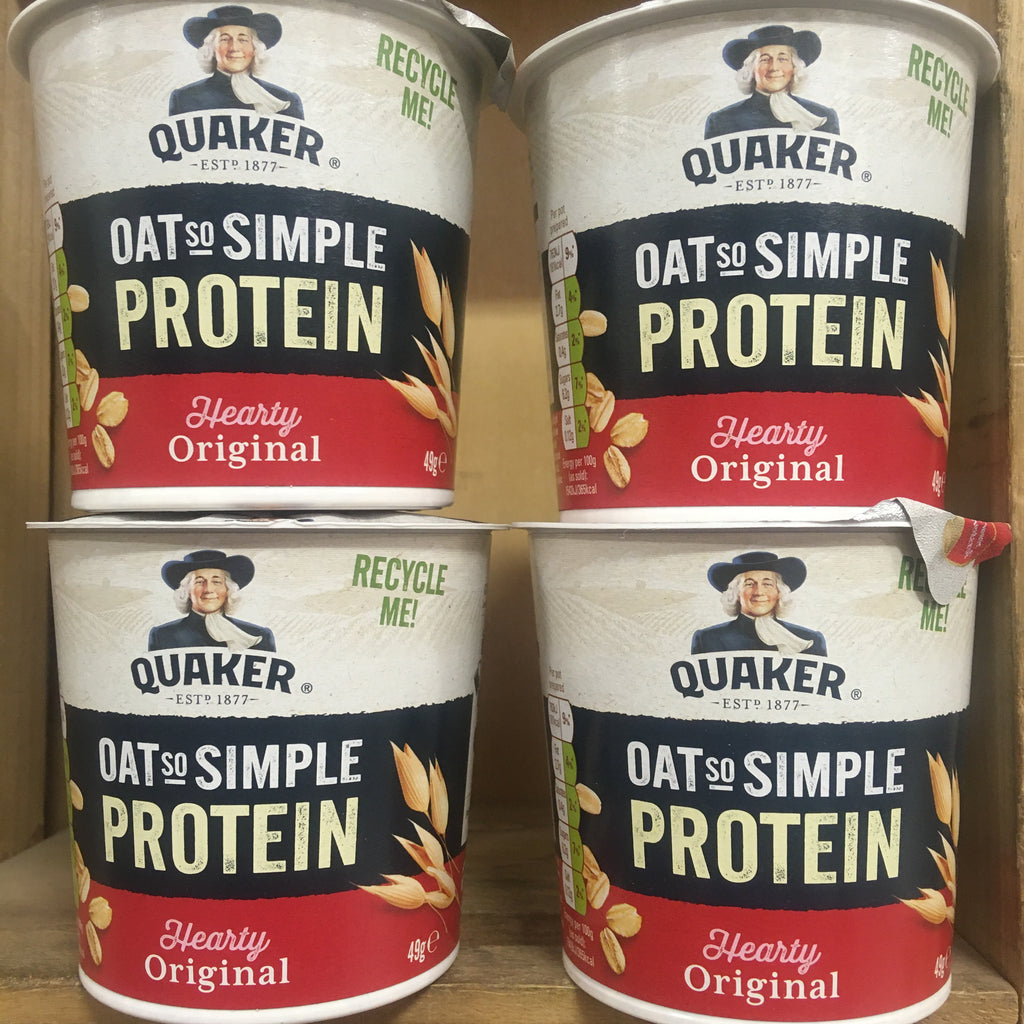4x Quaker Oat So Simple Protein Porridge Pots (4x49g) & Low Price Foods Ltd