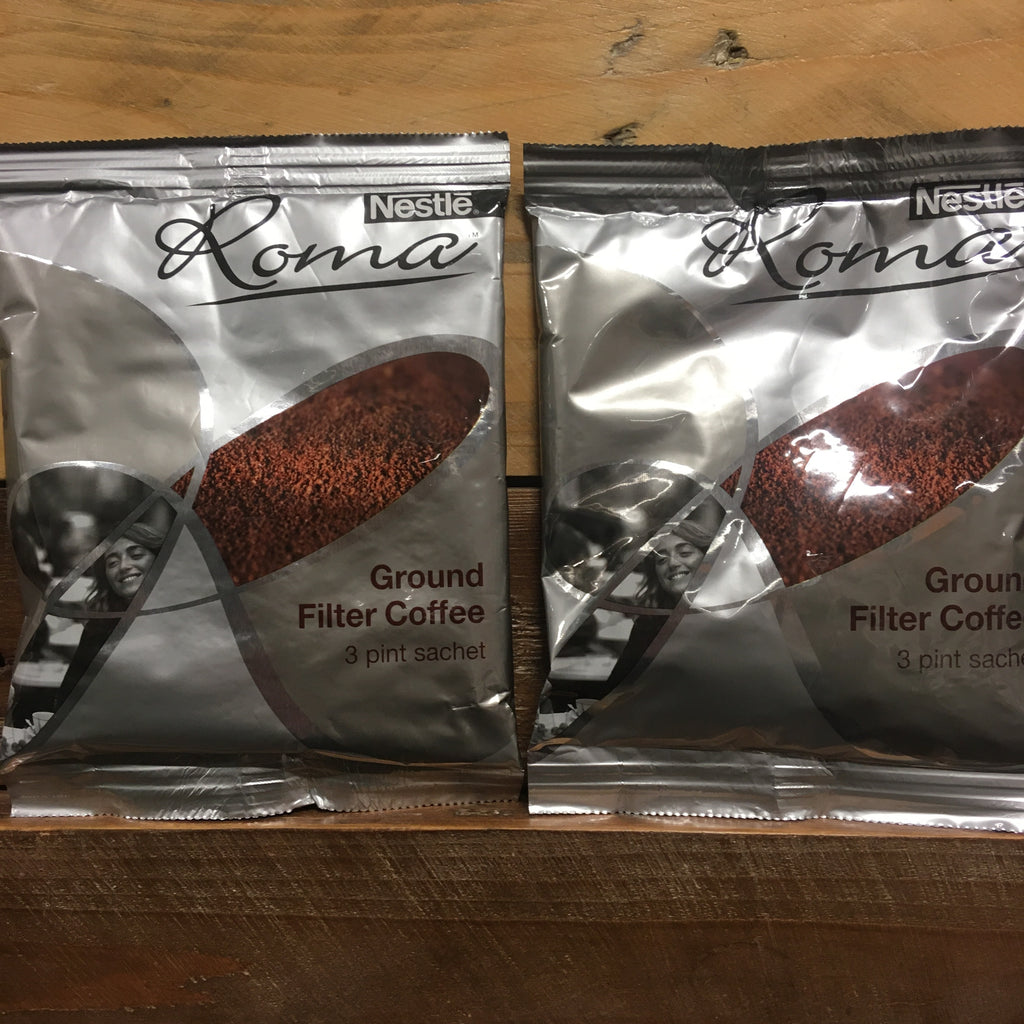 5x Nestle Roma Arabica Ground Filter Coffee 3 Pint Sachets (5 x 60g Sa ...