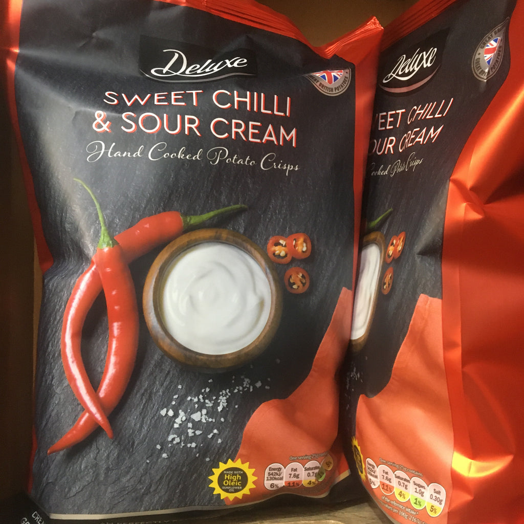 2x Deluxe Sweet Chilli & Sour Cream Crisps Share Bags (2 Packs x150g ...