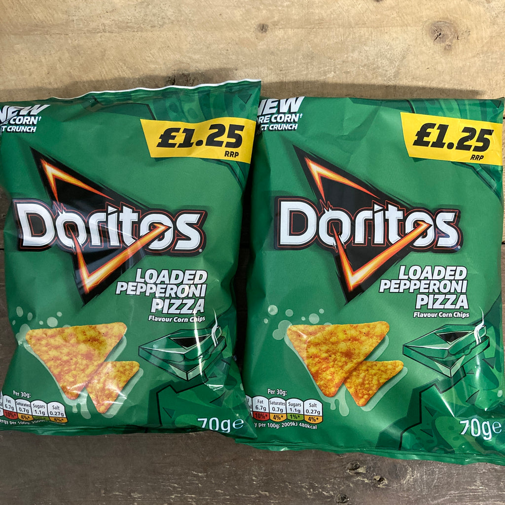 6x Doritos Loaded Pepperoni Pizza Tortilla Chips (6x70g) & Low Price ...