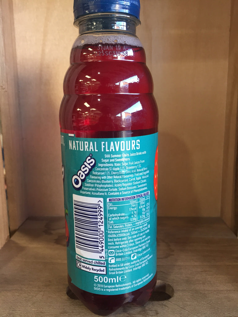 6x Oasis Summer Fruits Bottles (6x500ml) & Low Price Foods Ltd