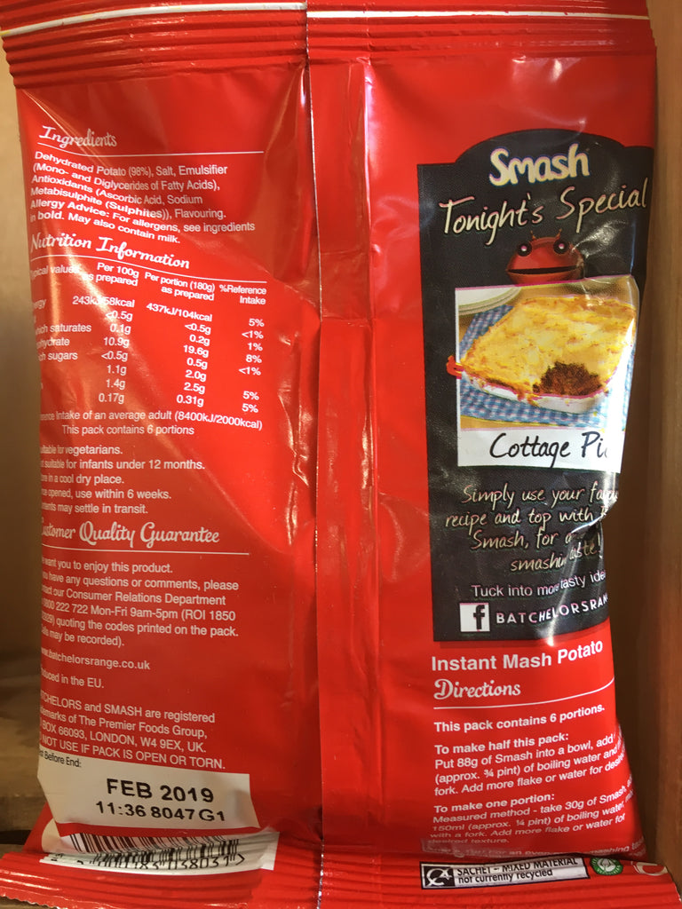 Smash Original Instant Mashed Potato 176g & Low Price Foods Ltd