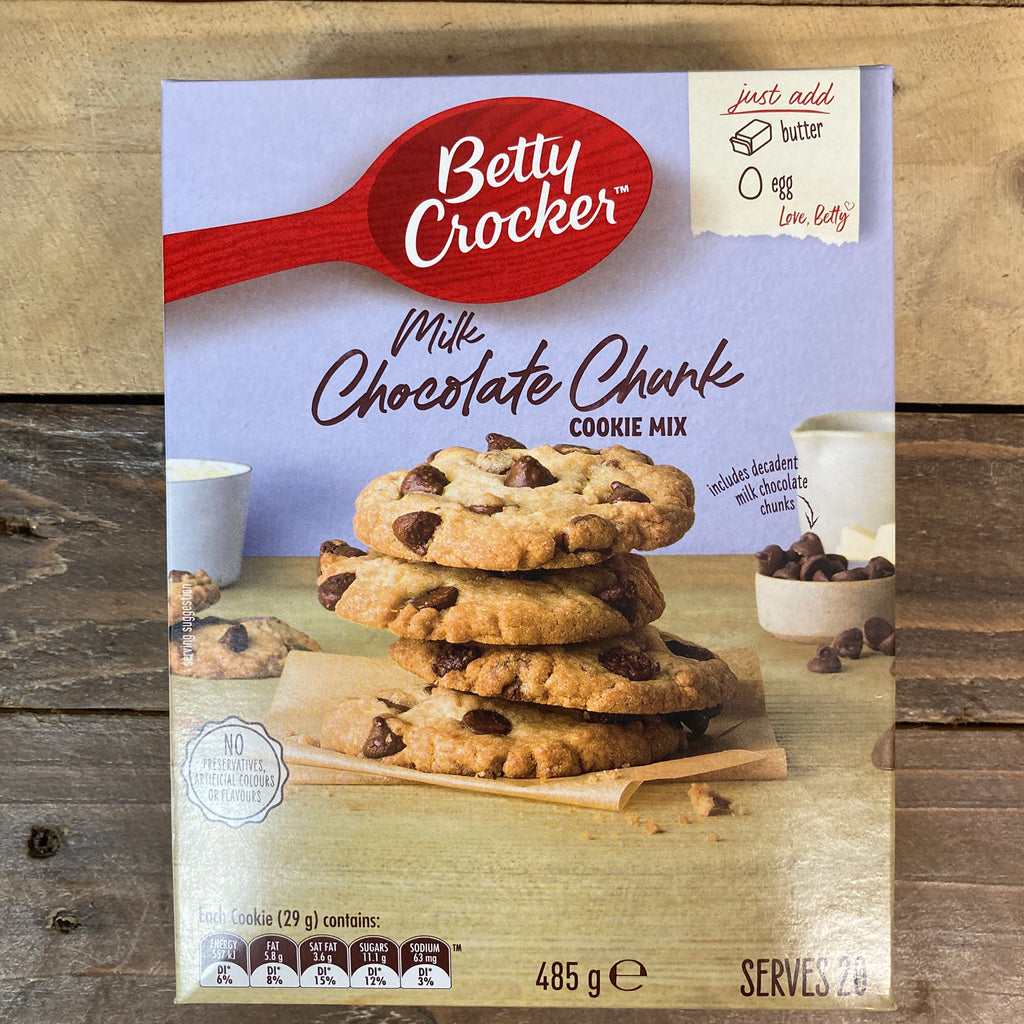 2x Betty Crocker Milk Chocolate Chunk Cookie Mixes (2x485g) & Low Price ...
