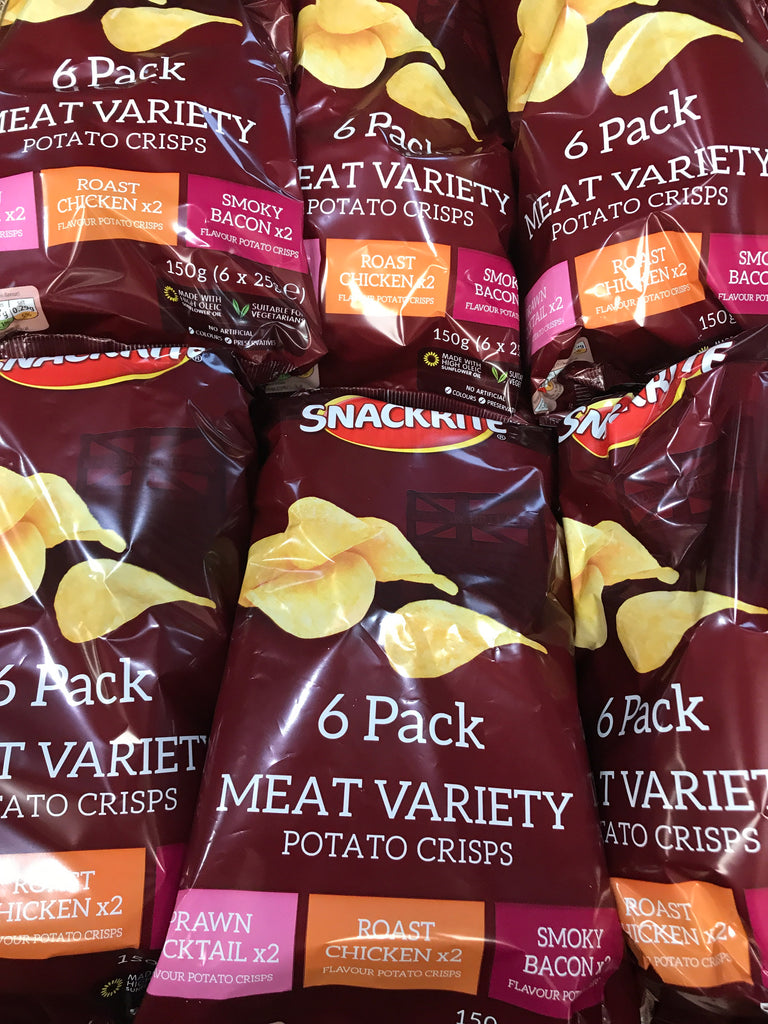 36x Snackrite Meat Variety Crisps 25g (6x6x25g) & Low Price Foods Ltd
