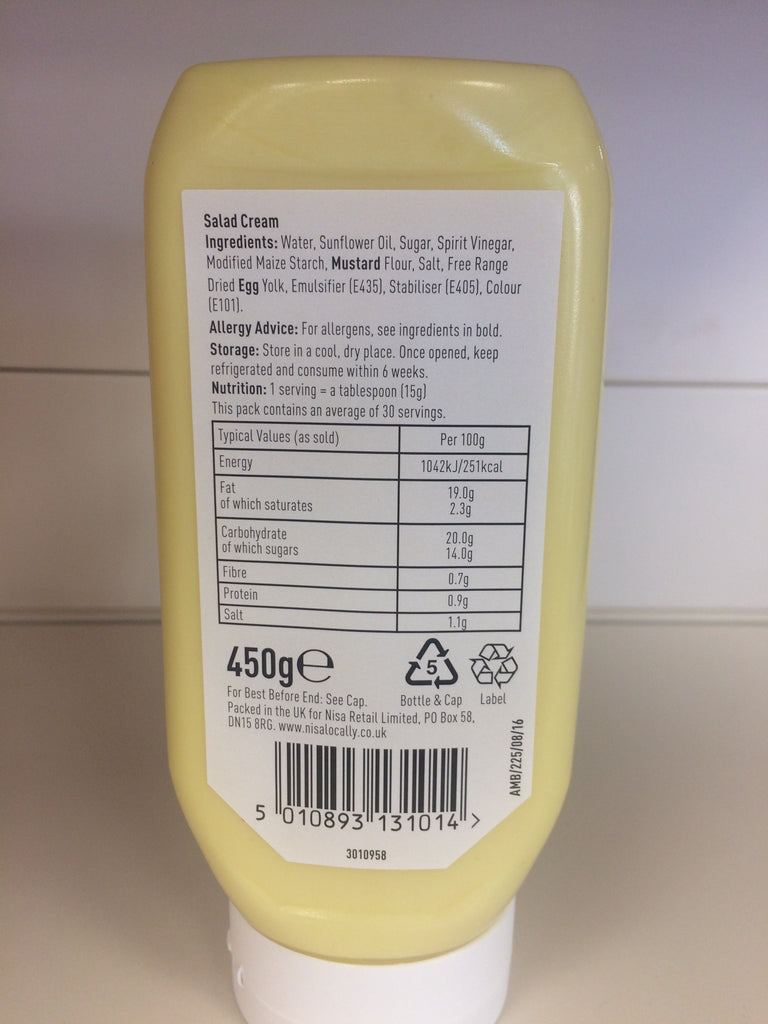 Heritage Salad Cream 450g & Low Price Foods Ltd