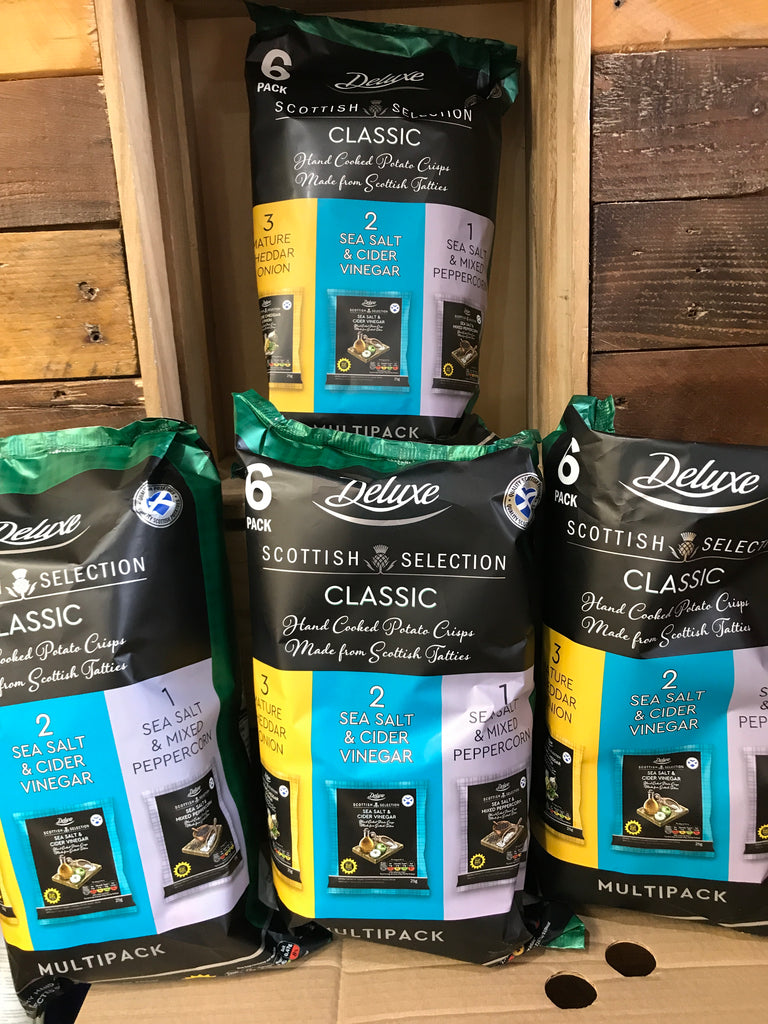 24x Deluxe Classic Selection Assorted Crisps (4x 6 Packs x25g) & Low ...