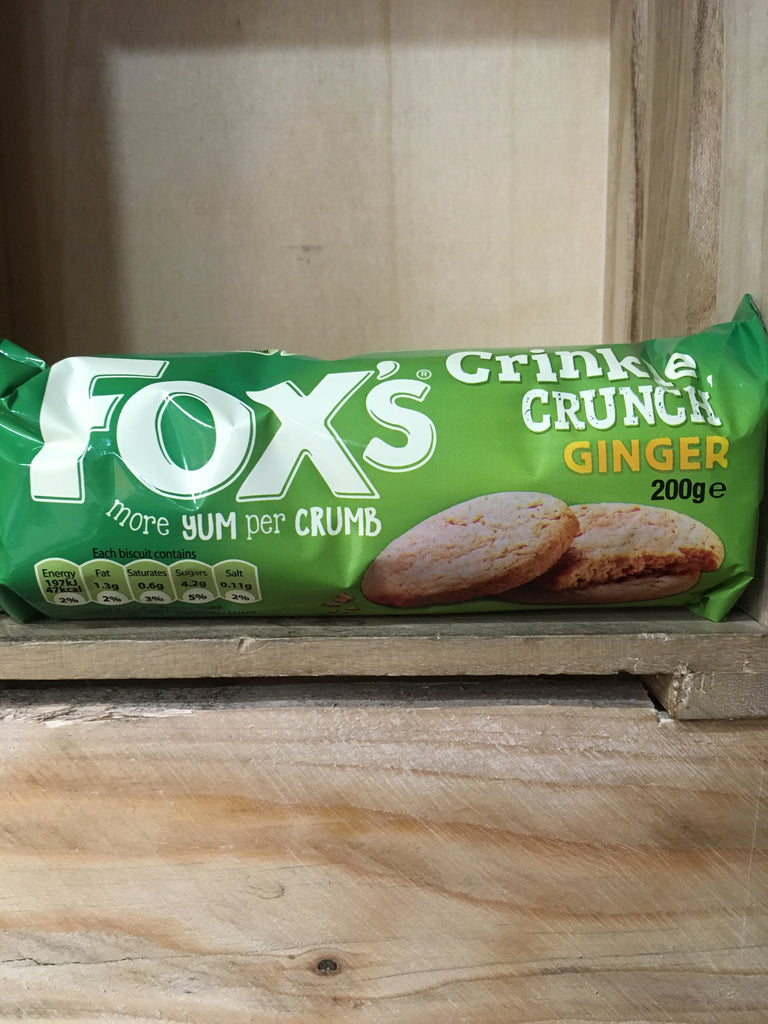 Fox's Crinkle Crunch Ginger 200g & Low Price Foods Ltd