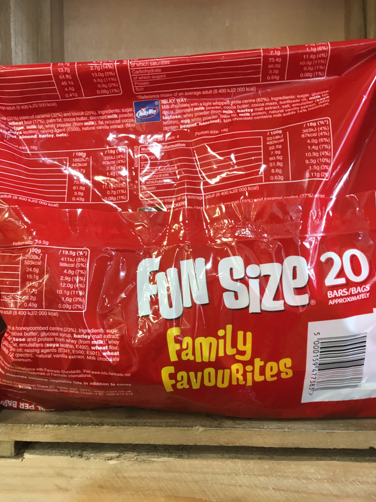 20x Mars Fun Size Family Favourite Bars & Bags (1x358g Pack) & Low ...